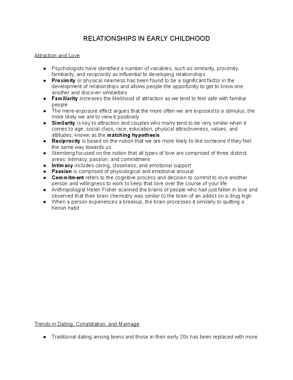 PSY 230 Module 8 Part 4 Notes Relationships in Early Childhood ...