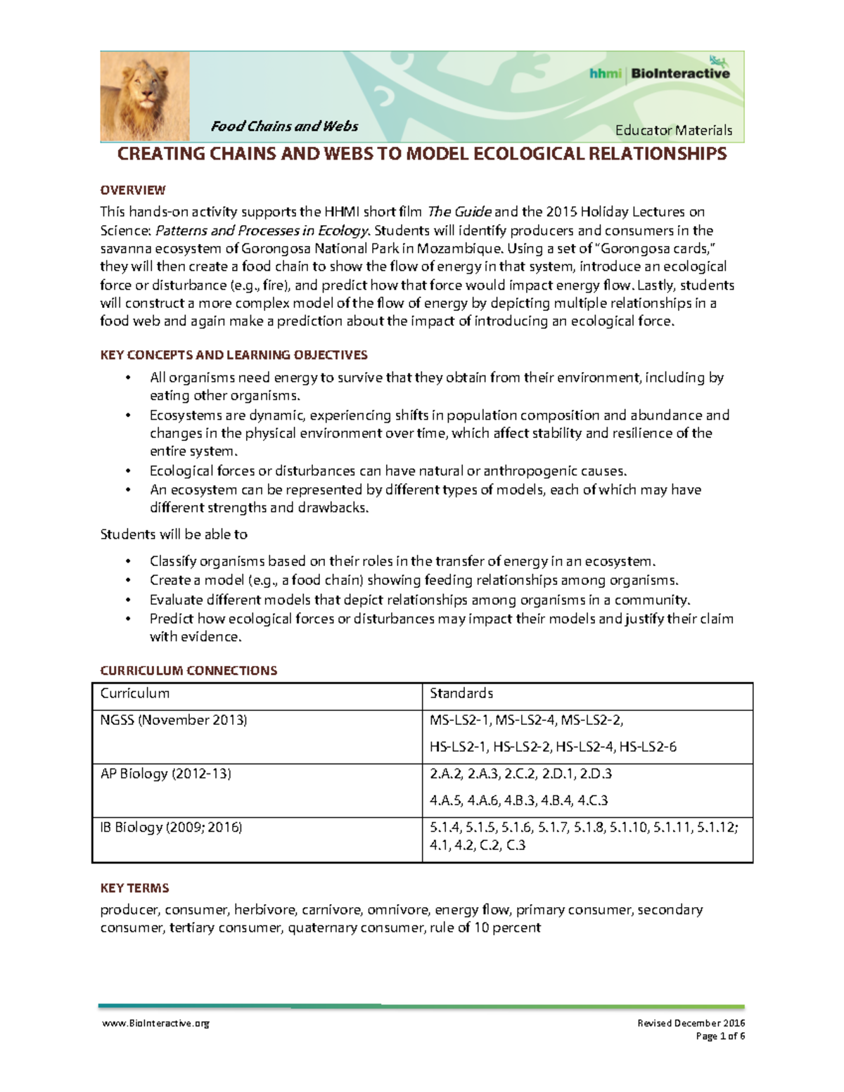 Inbound 1979431464919017705 - BioInteractive Revised December 2016 ...