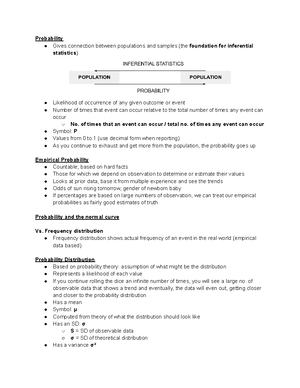 Samples & Population - Psych Stat Lec - Psychological Statistics, Lec - ANTEO - Studocu