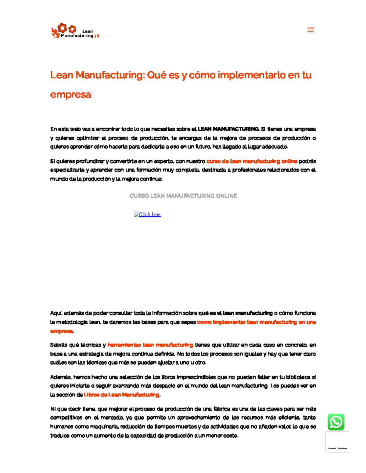 Lean Manufacturing Qué es y cómo implementarlo en tu empresa - Lean ...