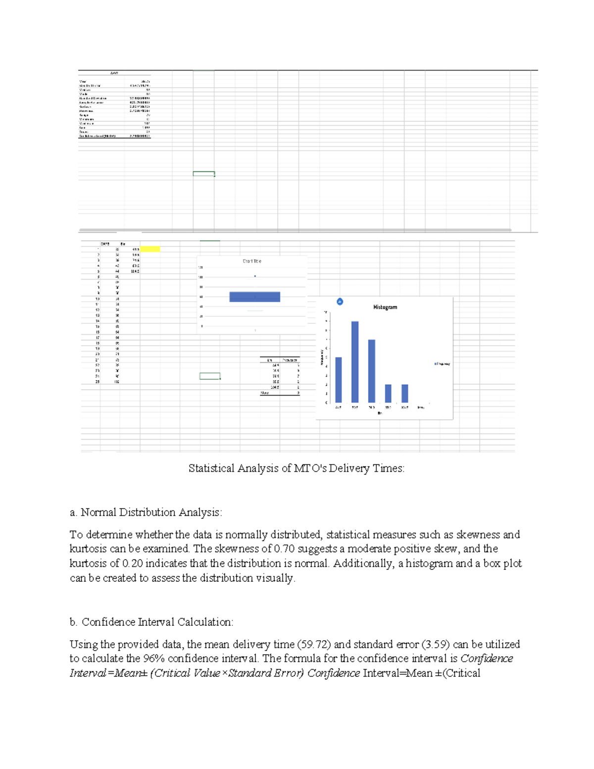 Project FALL 23-2 - CLASS - Statistical Analysis of MTO's Delivery ...
