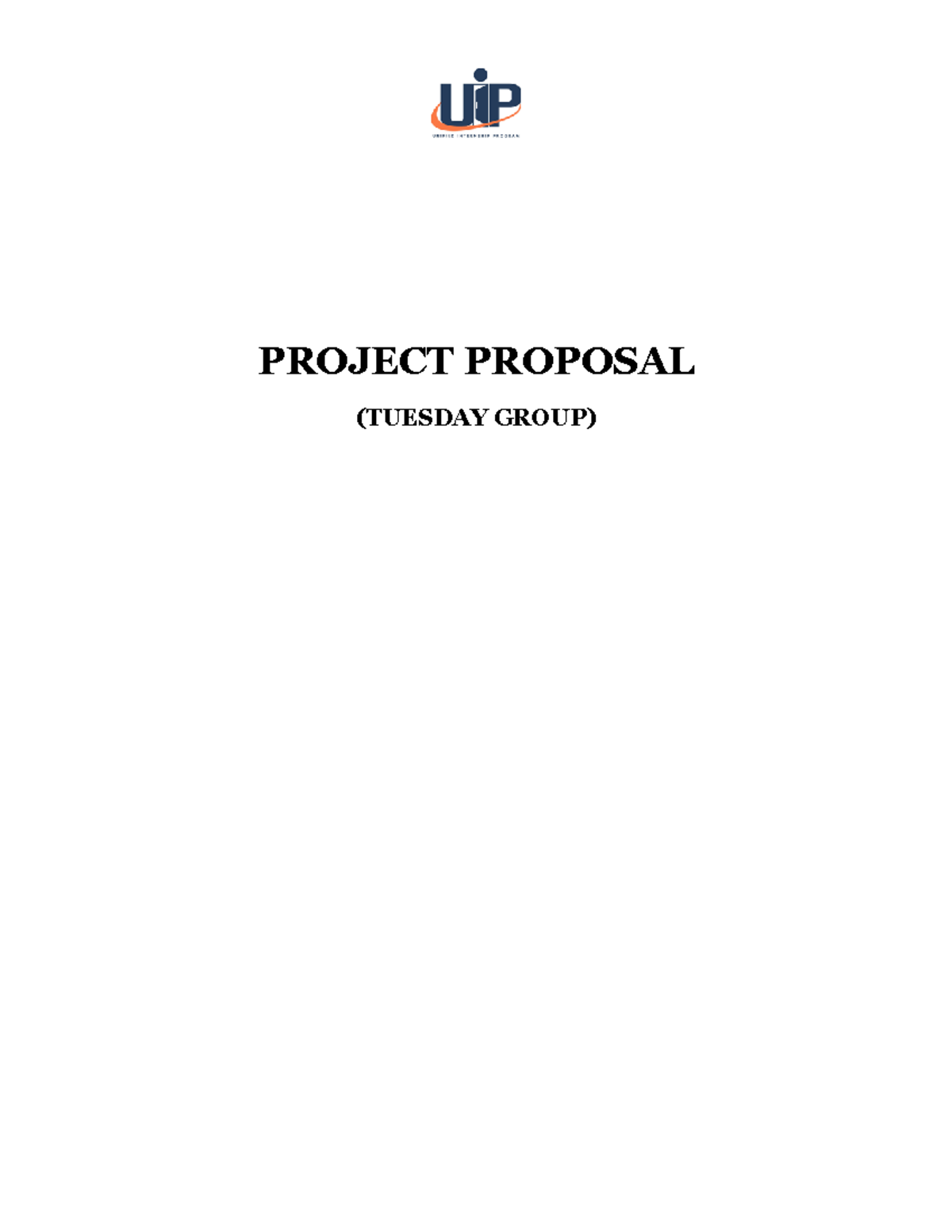 Project Proposal Tuesday Group 1 - PROJECT PROPOSAL (TUESDAY GROUP ...