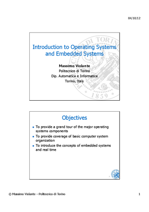 04-oses-part 1 - Lecture Note - Operating Systems for Embedded Systems ...