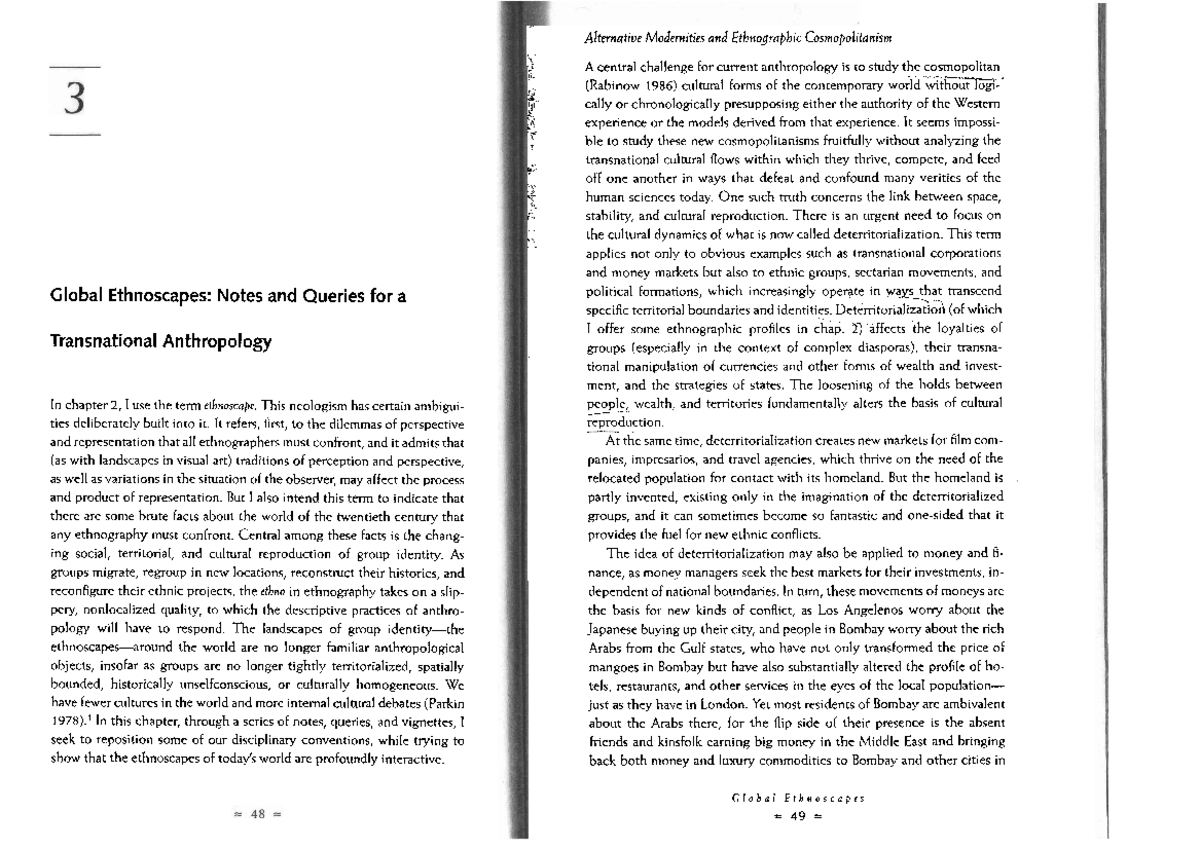 10. Global Ethnoscapes.Transnational Anthropoology. Arjun Appadurai ...