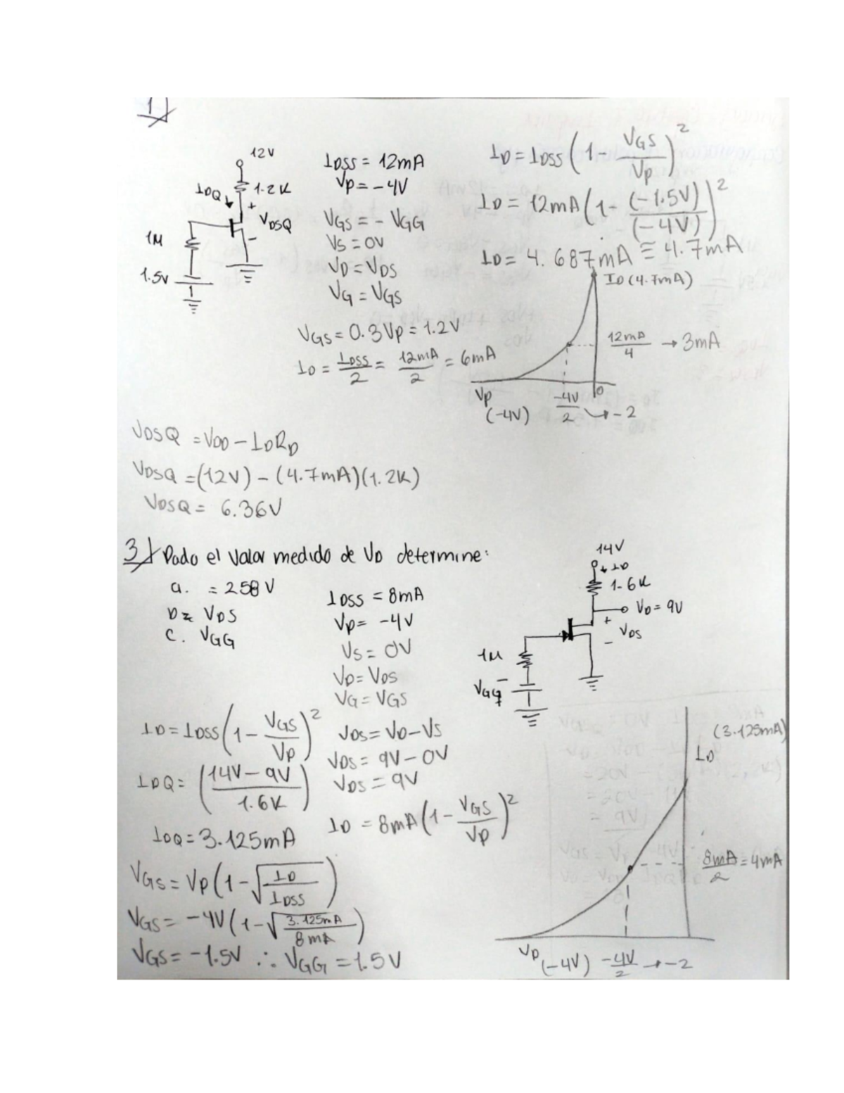 Actividad 7 - cds - 2 12V Loss = 12mA 10=1055 (1-Vgs 1001 Vp=-4V Up 1 ...