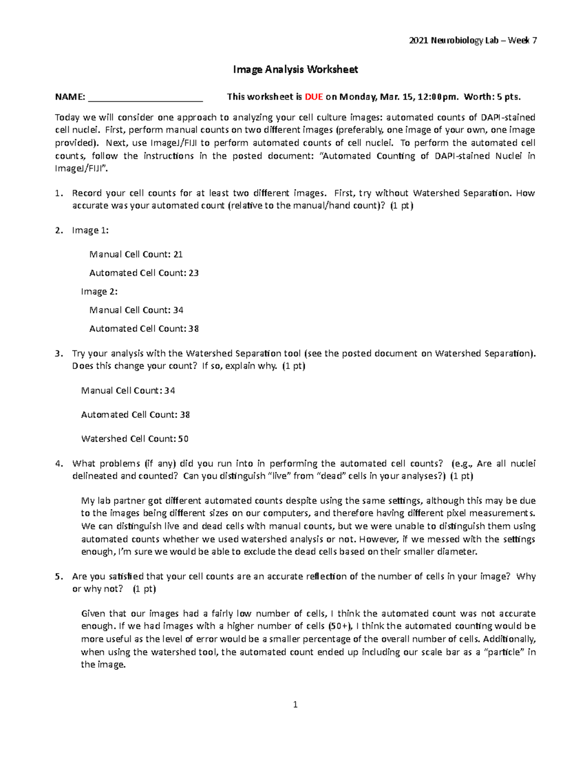 Image Analysis Worksheet - 2021 Neurobiology Lab – Week 7 Image ...