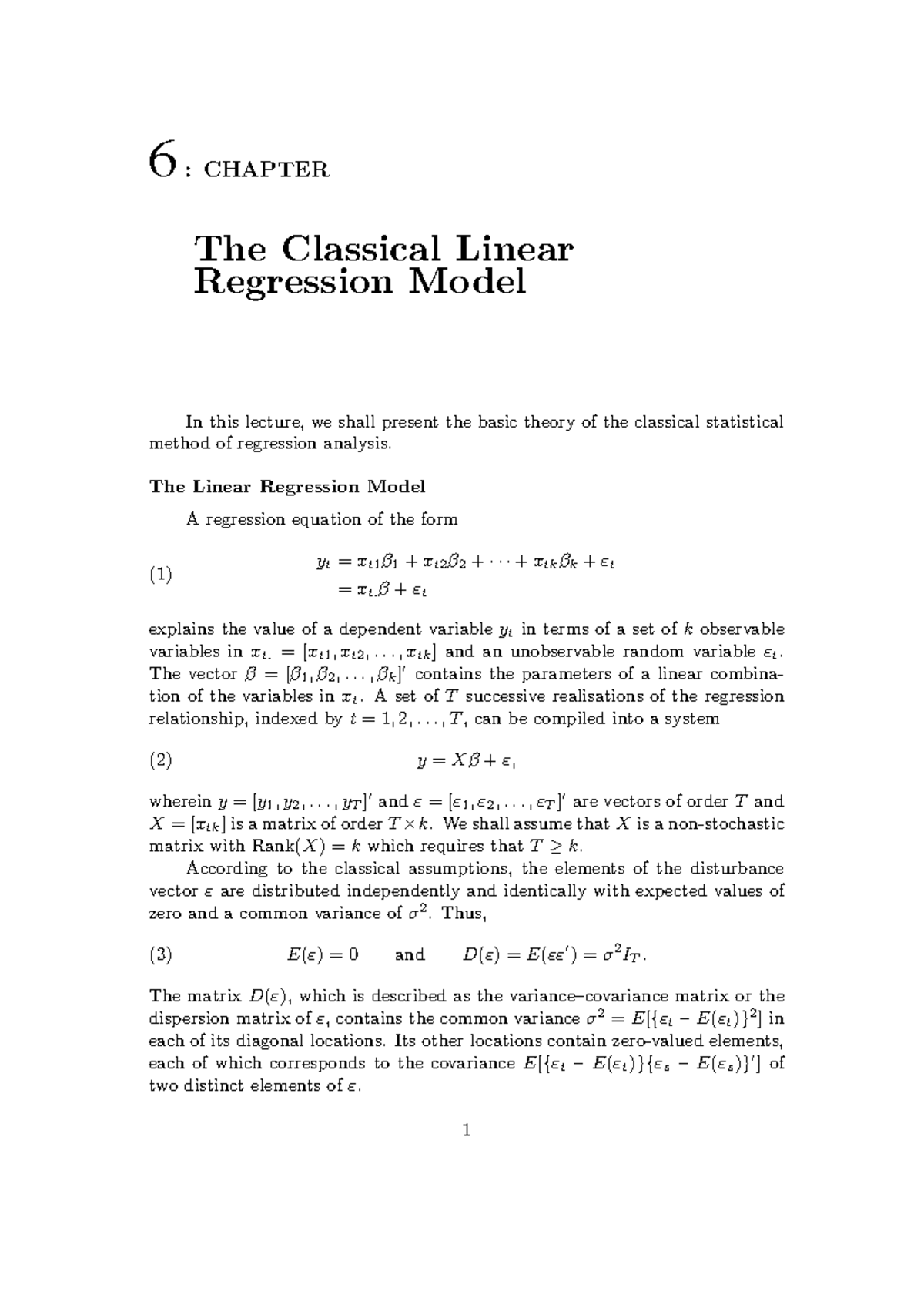 Exam 6 June 2019, questions and answers - 6 : CHAPTER The Classical ...