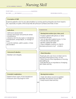 Tube feeding - ATI template - ACTIVE LEARNING TEMPLATES THERAPEUTIC ...