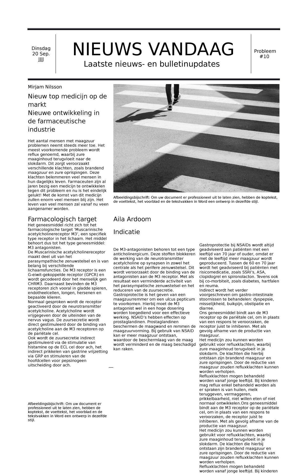 Krant 101 - Dinsdag 20 Sep. JJJJ NIEUWS VANDAAG Laatste nieuws- en ...