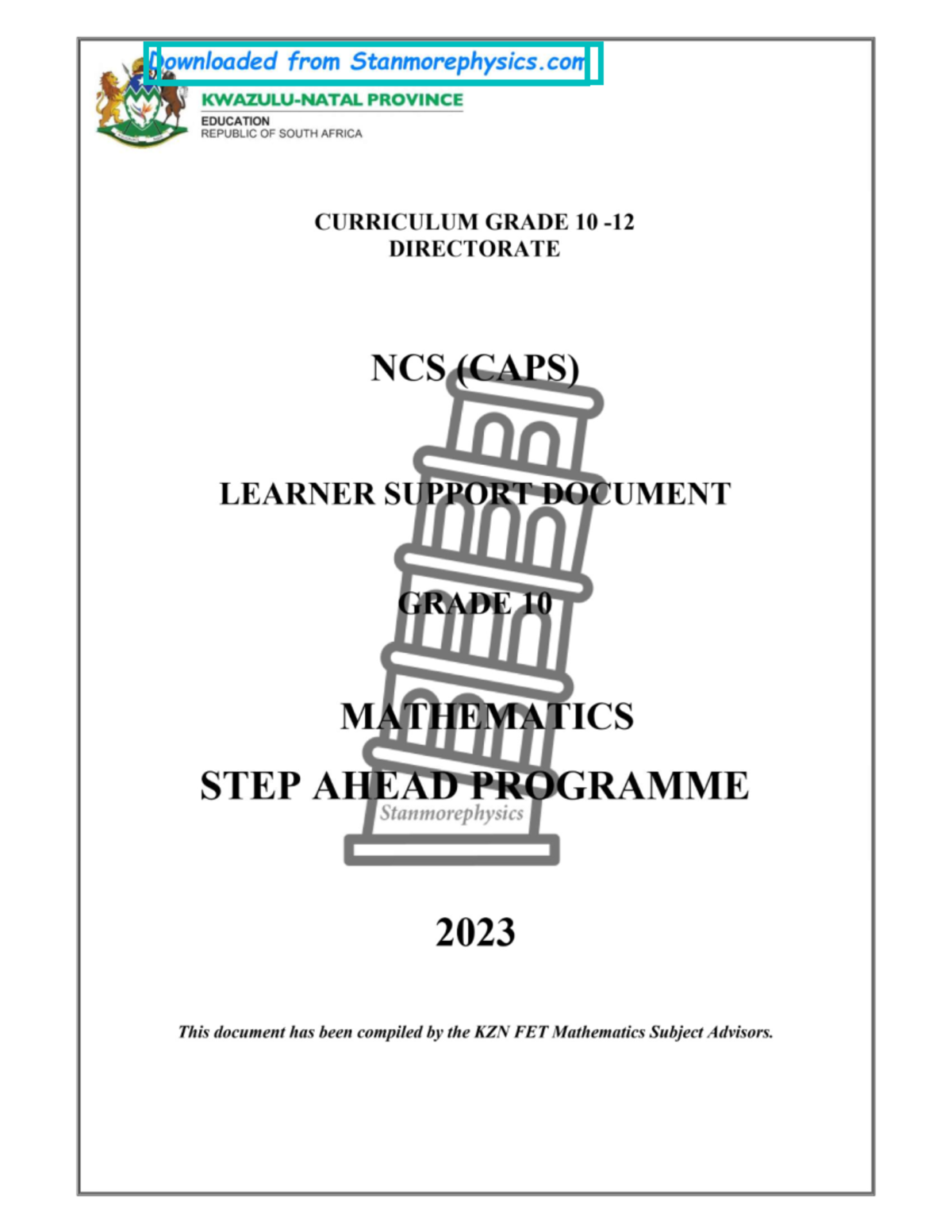 Httpsstanmorephysics - Downloaded from Stanmorephysics PROVINCE ...