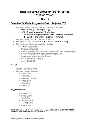 Assignment obm 210 - Individual - UNIVERSITY TEKNOLOGI MARA JENGKA CAMPUS, PAHANG FACULTY OF ...