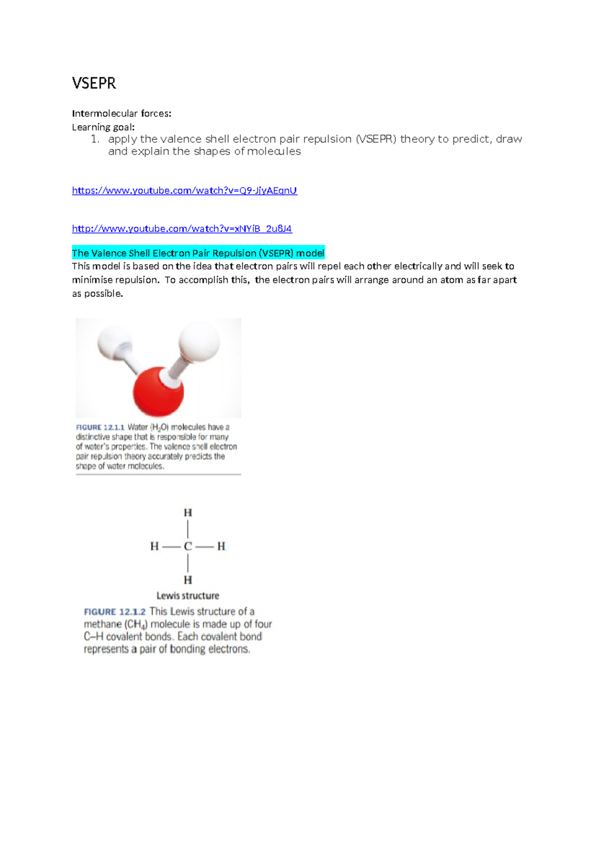 VSEPR Theory: Predicting Molecular Shapes and Structures - VSEPR ...