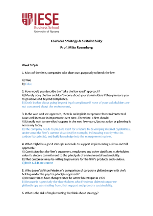 Answer 4 - Coursera Strategic management and sustainability - Coursera ...