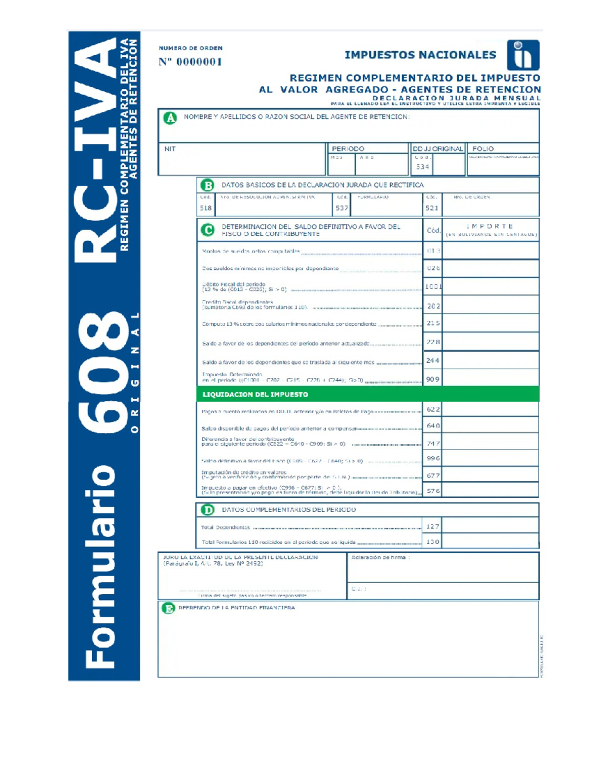 FORM 608 - Contabilidad I - Studocu