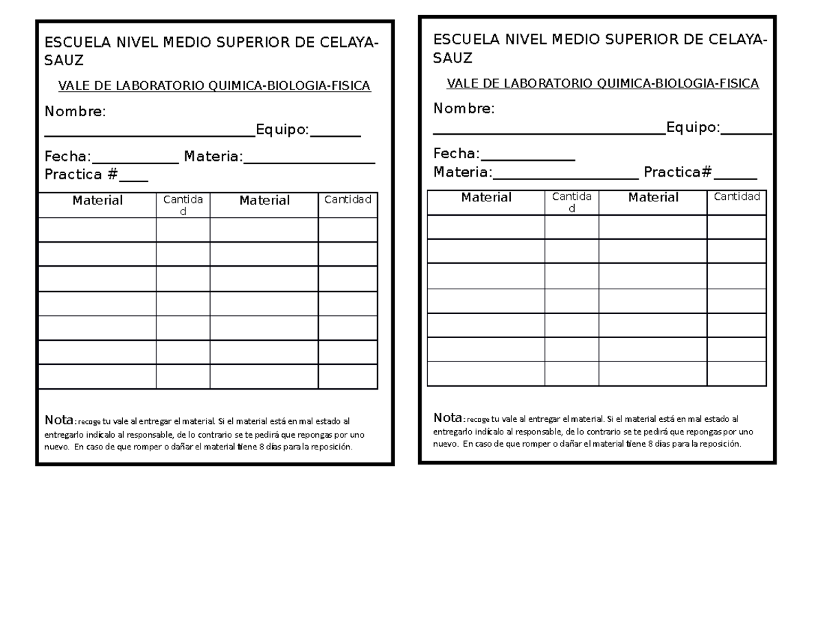 Vale - ... - ESCUELA NIVEL MEDIO SUPERIOR DE CELAYA- SAUZ VALE DE ...