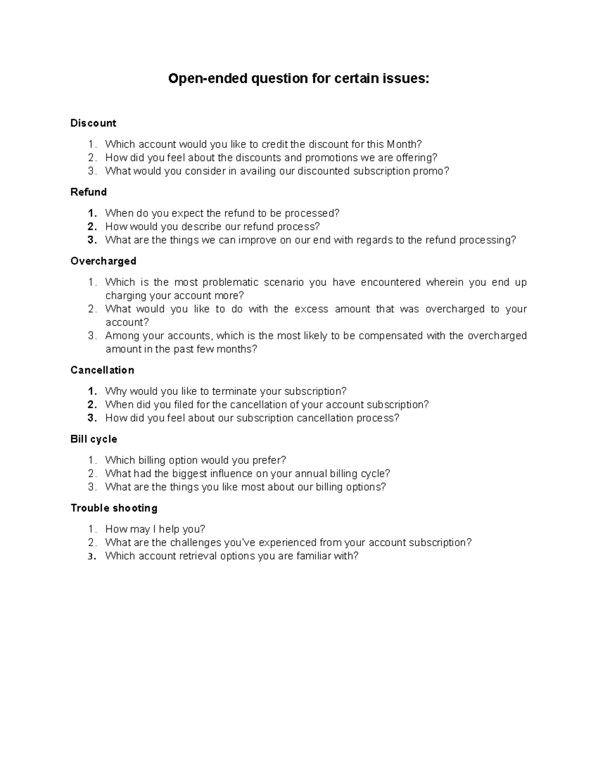 Open-ended Questions for Entrepreneurship - Open-ended question for ...