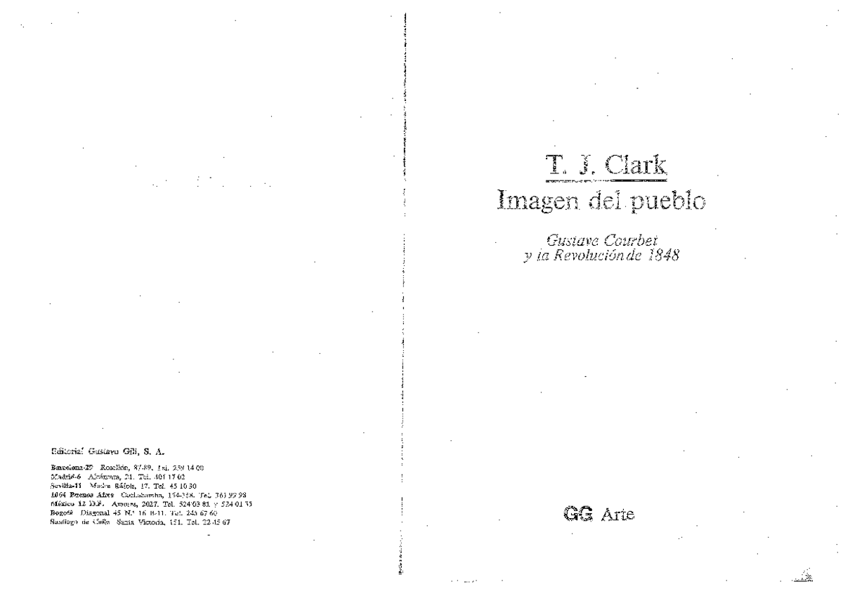 Clark- Imagen del pueblo. Courbet y la revolucion - T. J. Clark Imagen del pueblo Gustave ...