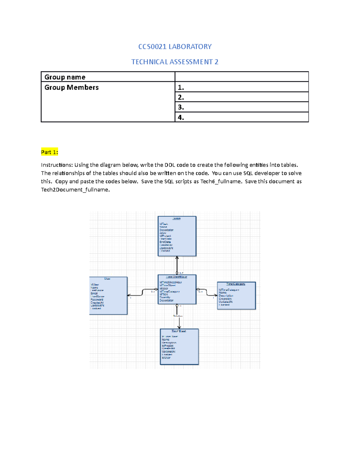 [T2- Technical] technical assessment 2 - CCS0021 LABORATORY TECHNICAL ...