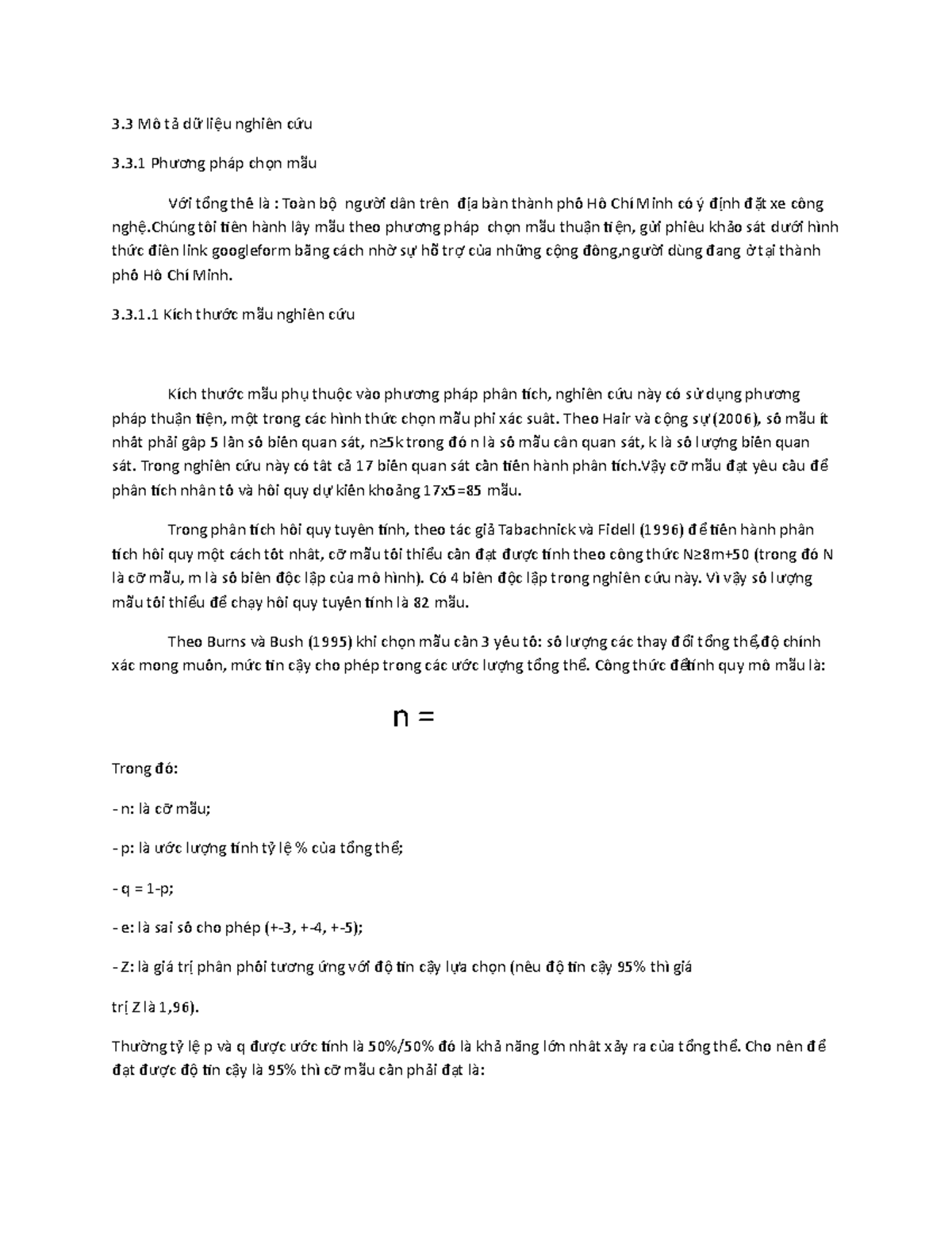 3,3 - okl - 3 Mô t ả d ữ li u nghiên c uệ ứ 3.3 Ph ương pháp ch n mẫẫu ọ V i t ng thêế là : Toàn ...