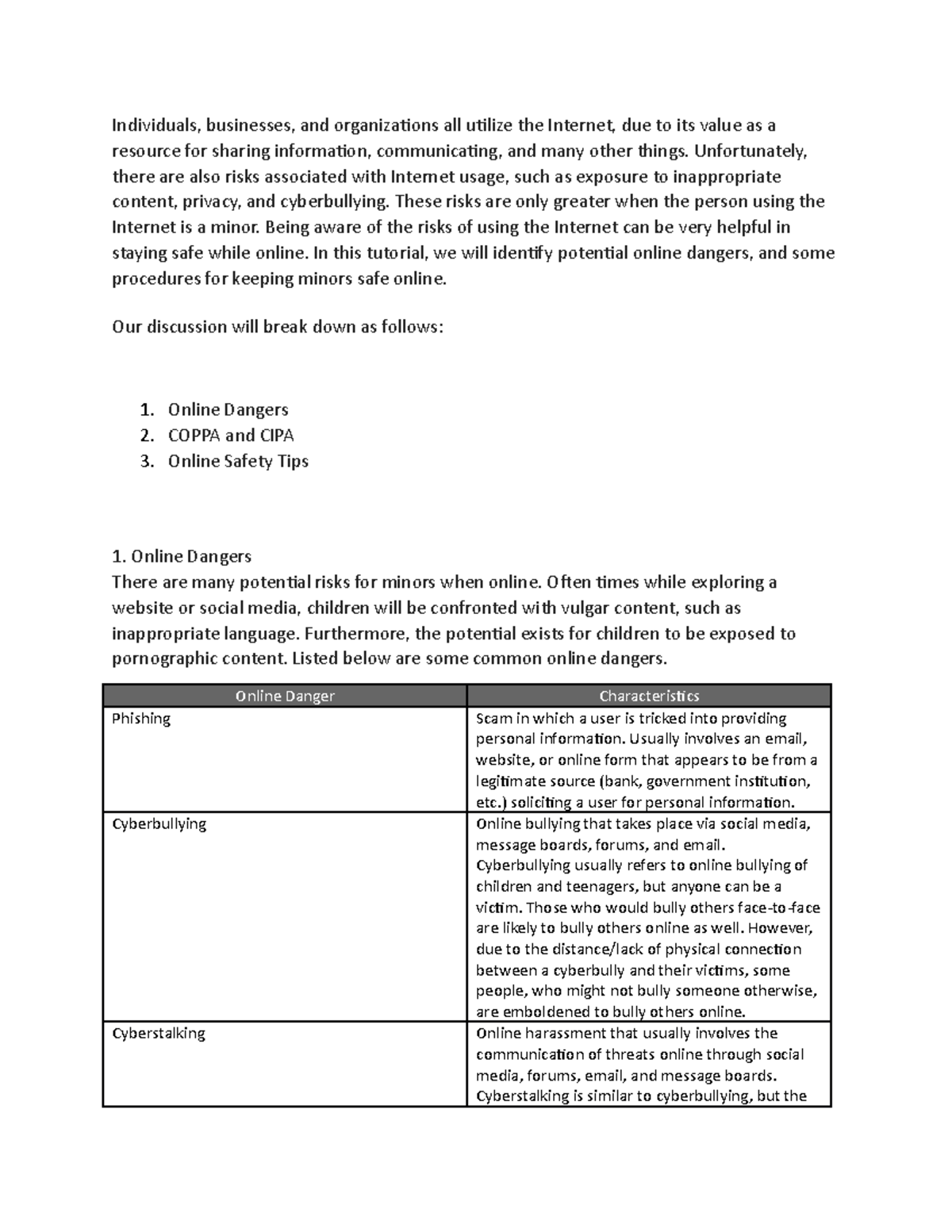 It10 - coursework - Individuals, businesses, and organizations all ...