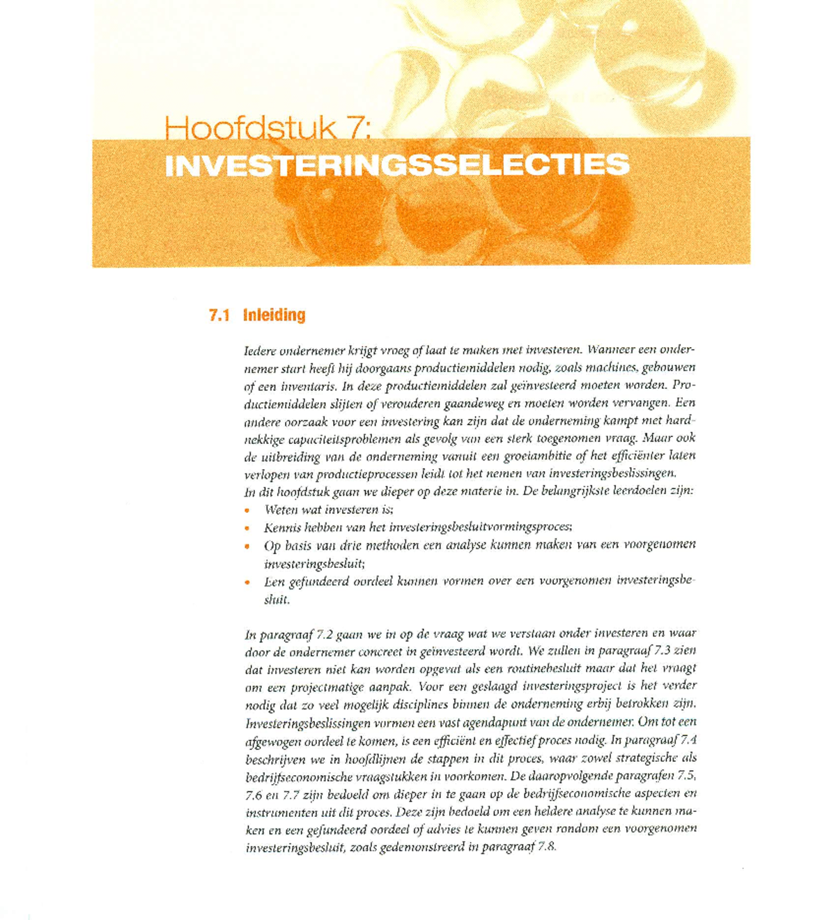 BE hfdst 7 - hoofdstuk 7 - Bedrijfseconomie - UNASAT Suriname - Studocu