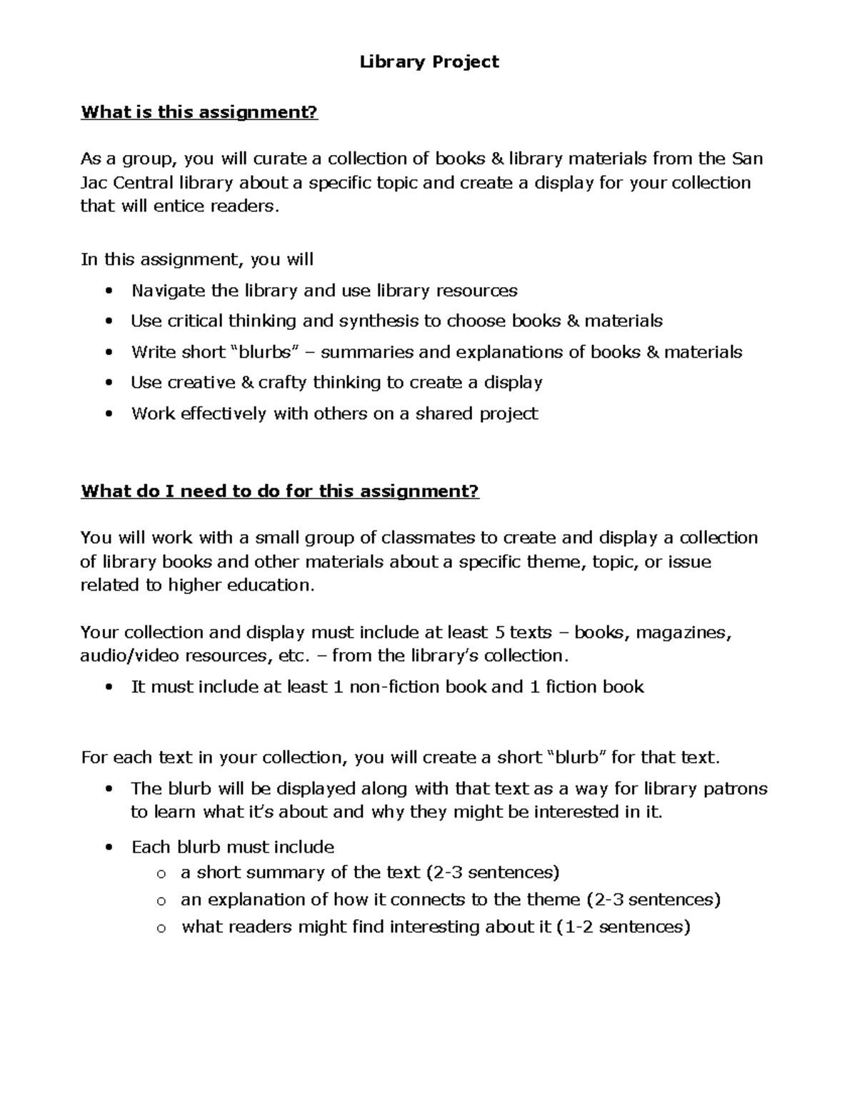 HUMA Hon S23 Library - Instructions - Library Project What is this ...