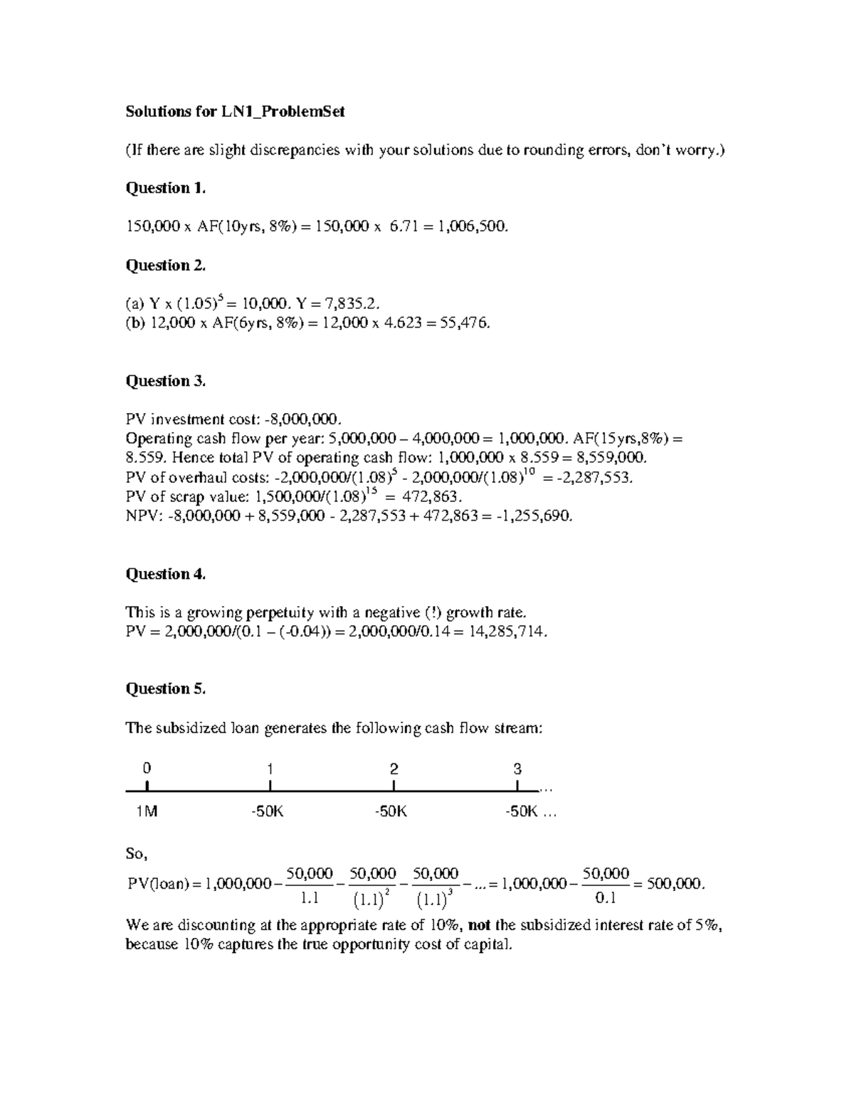 LN1 Problem Set Solutions - Solutions for LN1_ProblemSet (If there are ...