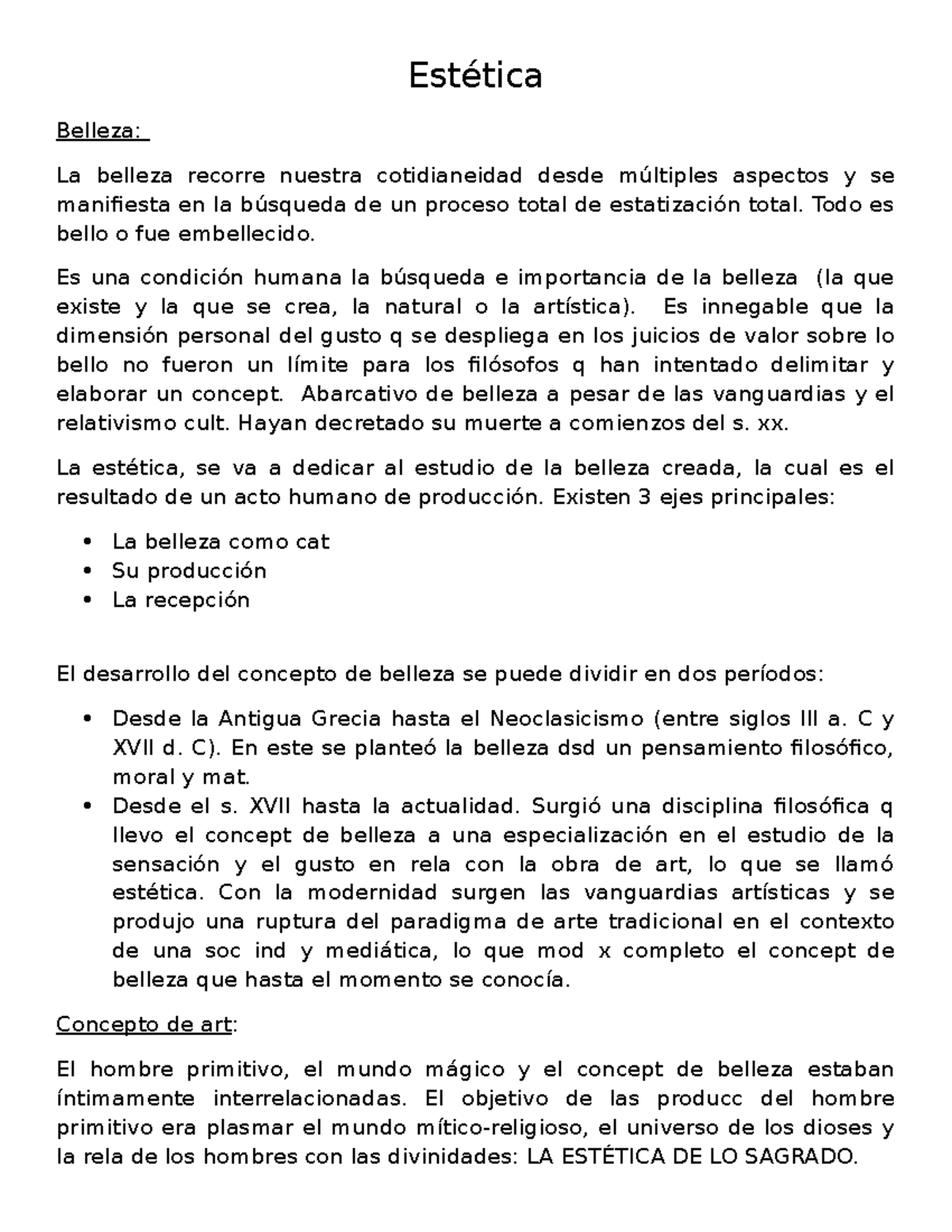 Estética resumen mod 1 y 2 - Estética Belleza : La belleza recorre ...