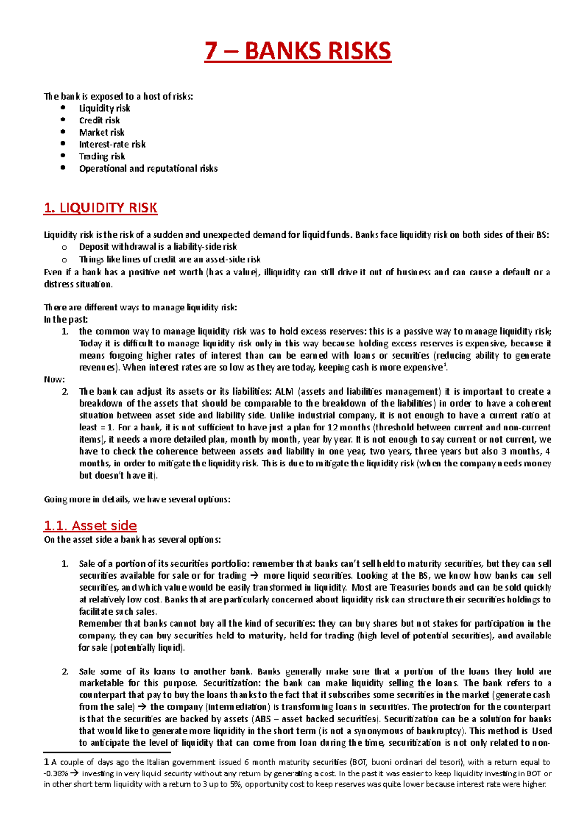 7-8V- Banks Risks - 7 – BANKS RISKS The bank is exposed to a host of ...