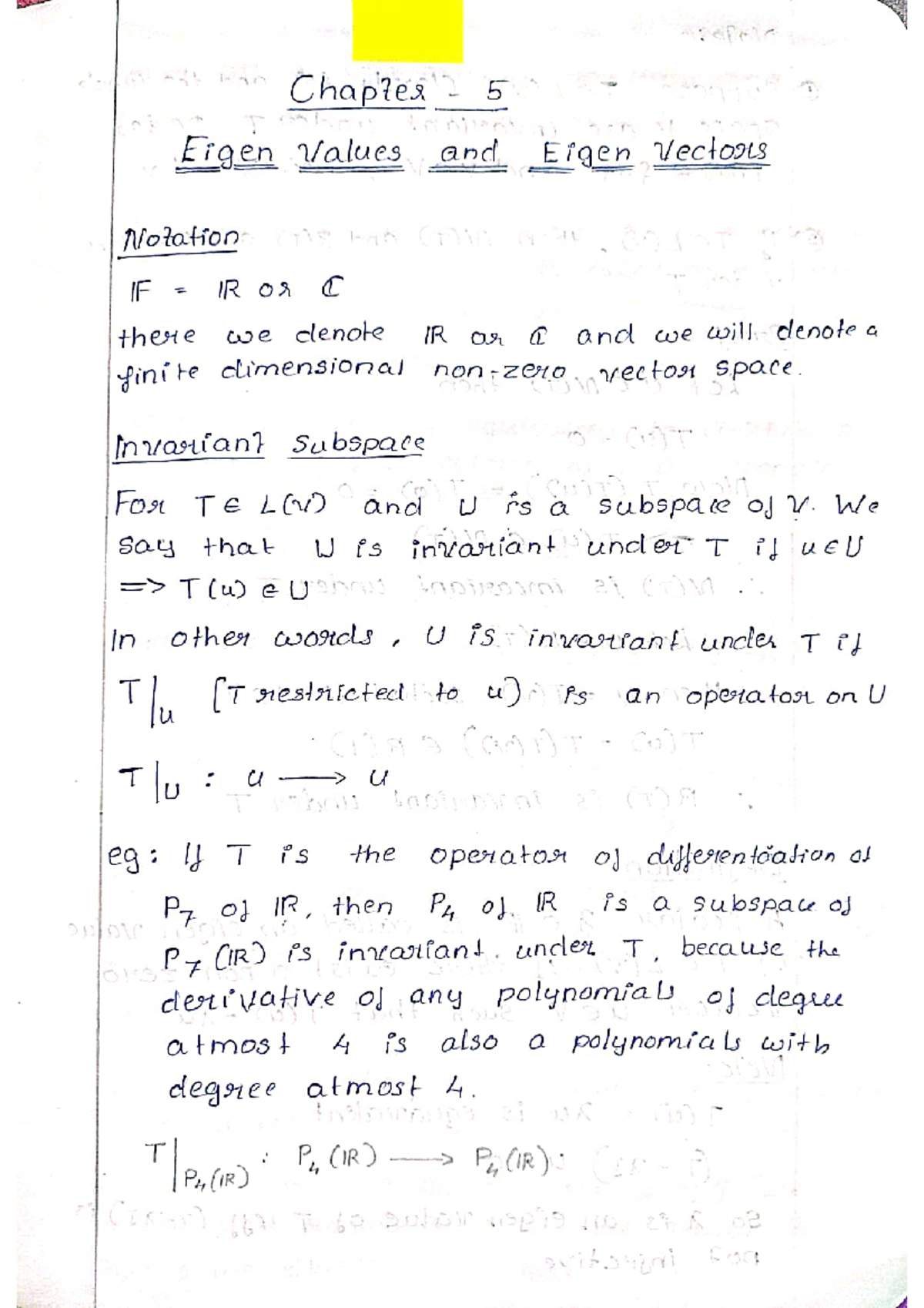 Linear unit 3 - MSc.mathematics - Studocu