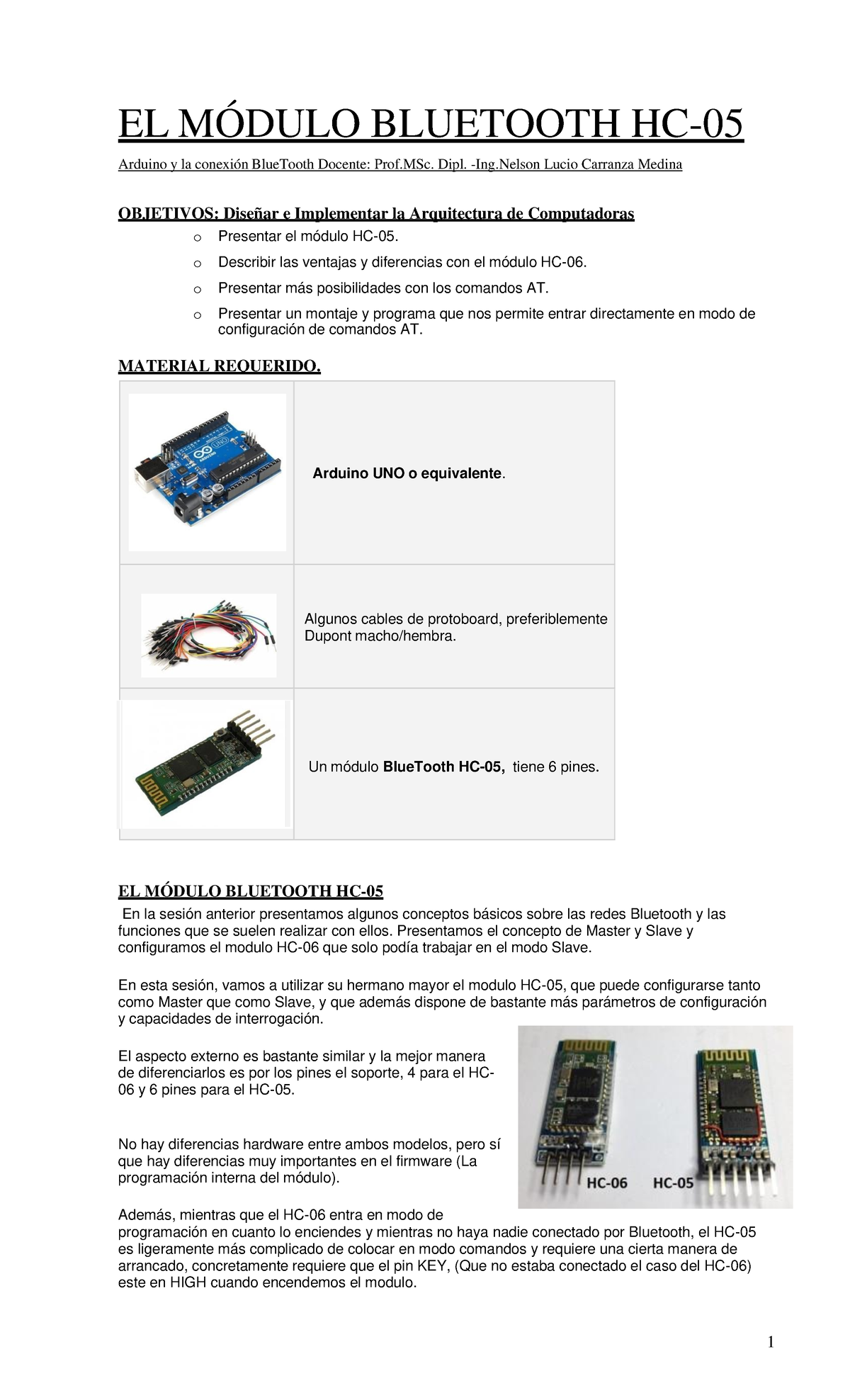 Config HC 05 - taller 1 - EL MÓDULO BLUETOOTH HC- 05 Arduino y la ...