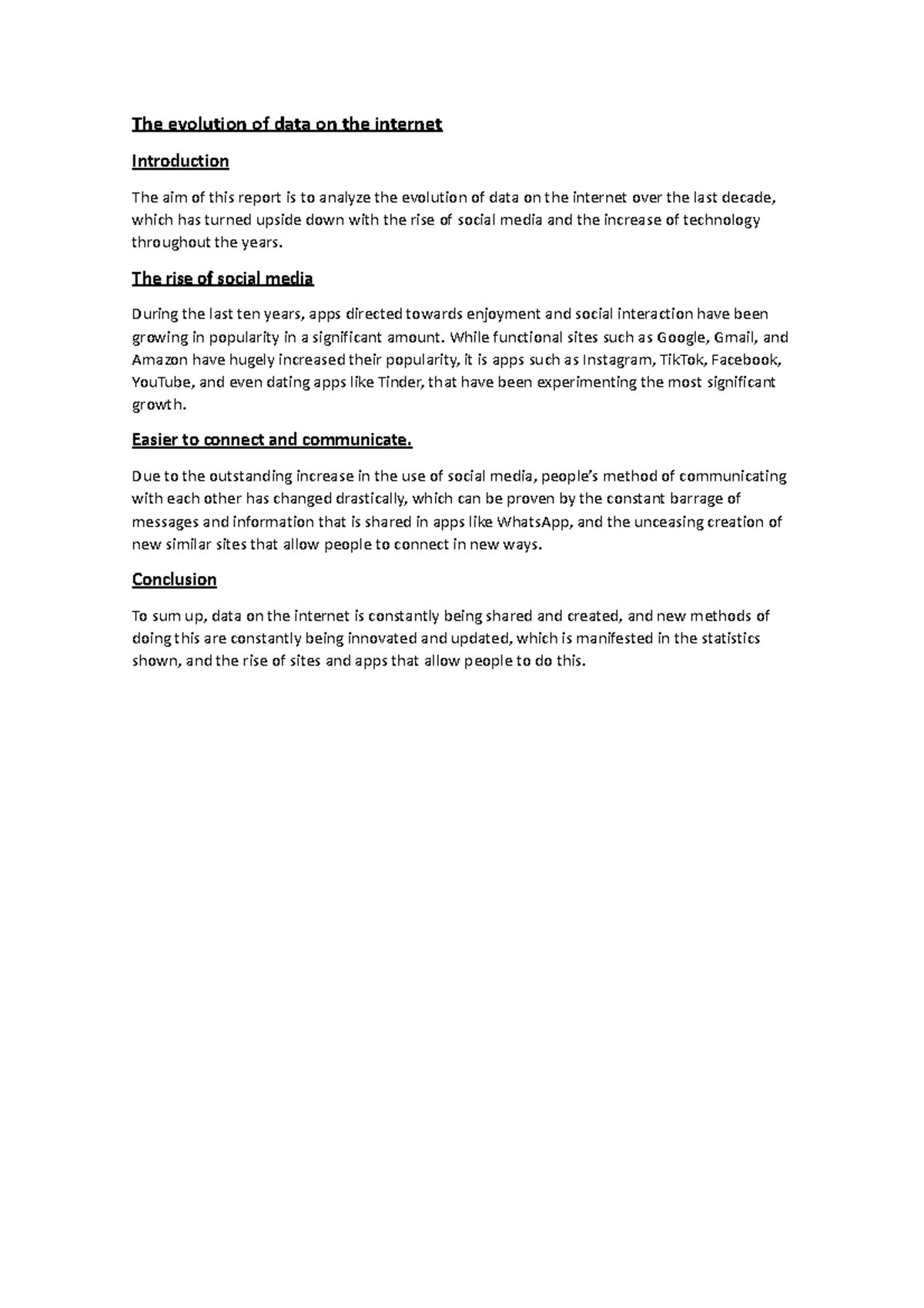 The evolution of data on the internet - The rise of social media During ...