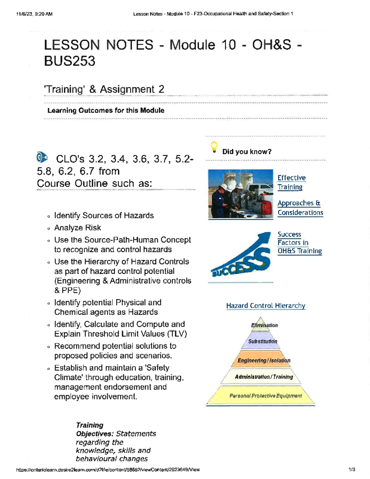 Module 10 Lesson Notes - HRM843 - Studocu