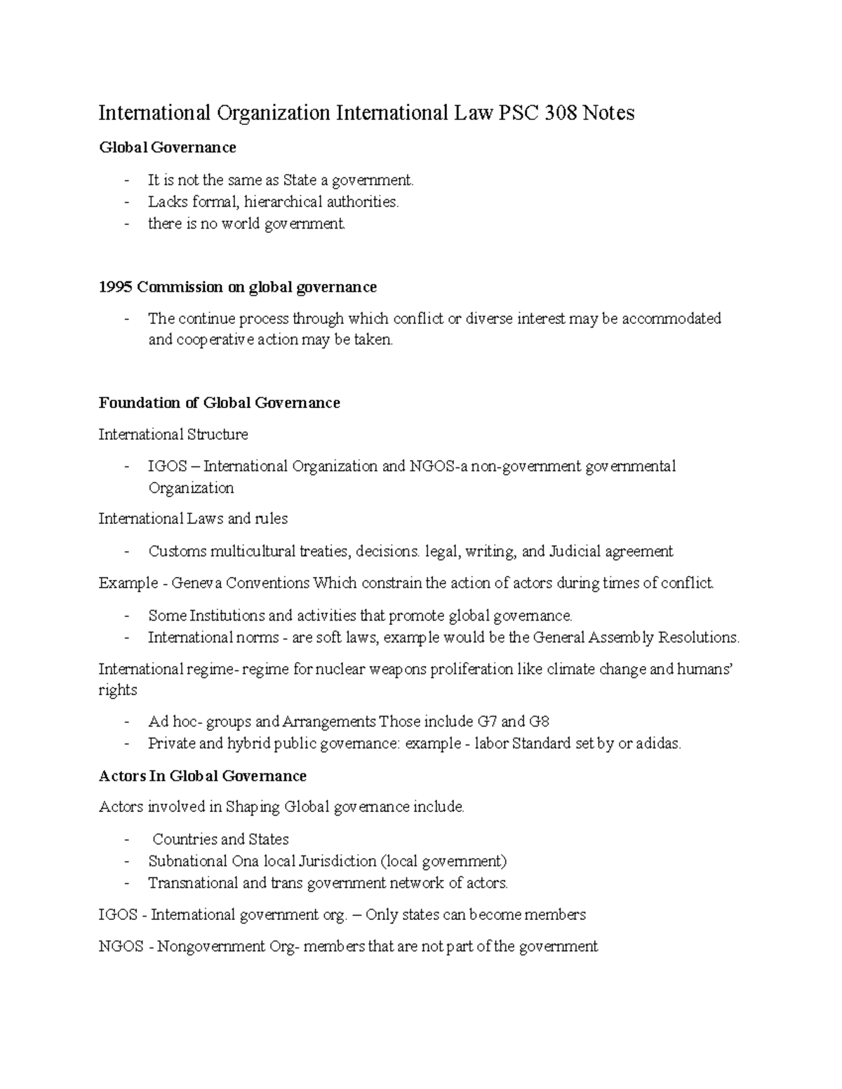 PCS Notes 1 - political and administrative concepts and theories ...