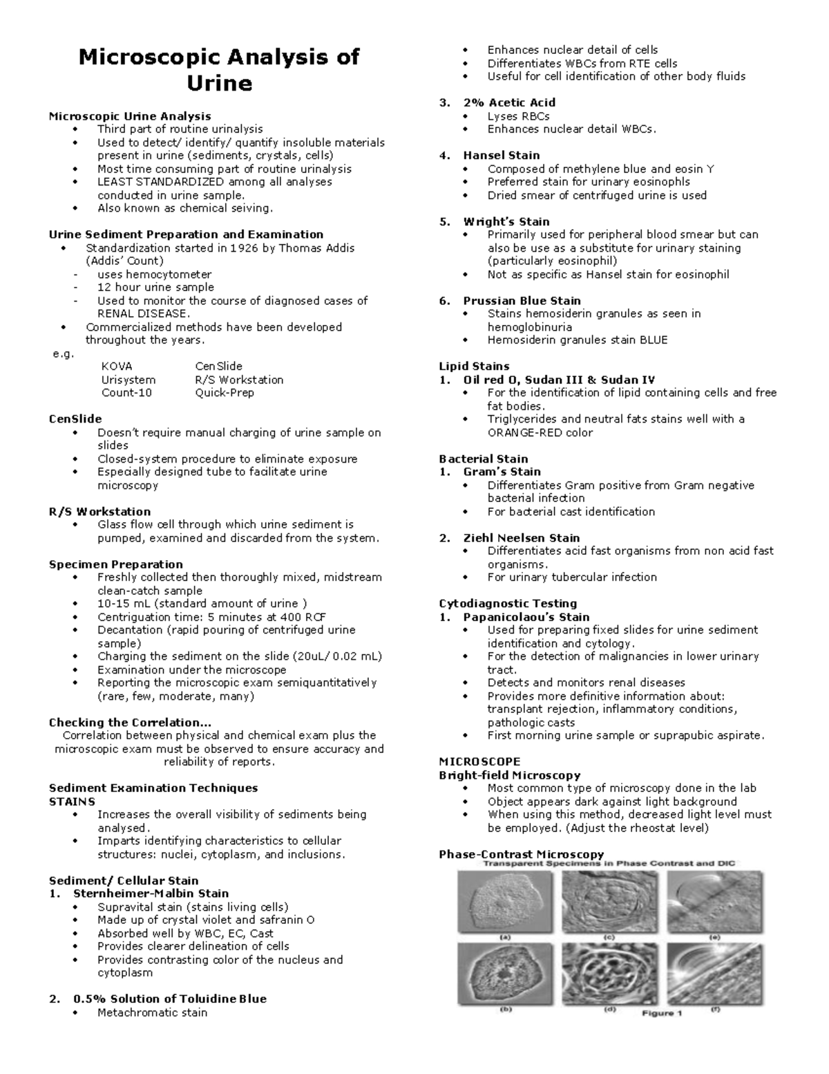 125949509 AUB Microscopic Analysis of Urine - Microscopic Analysis of ...