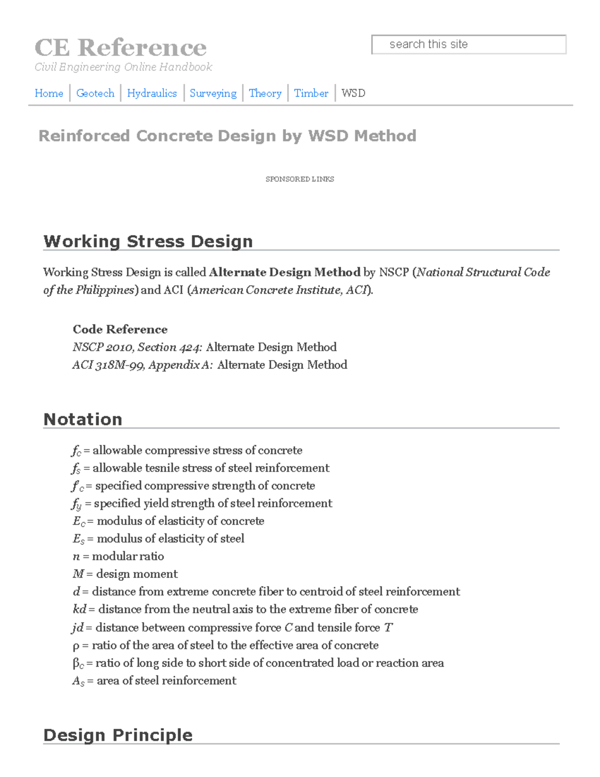 Toaz - This is a good note - CE Reference Civil Engineering Online ...