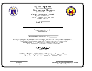 K to 12 Report CARD - Grade 11 - First Semester REPORT ON LEARNING ...