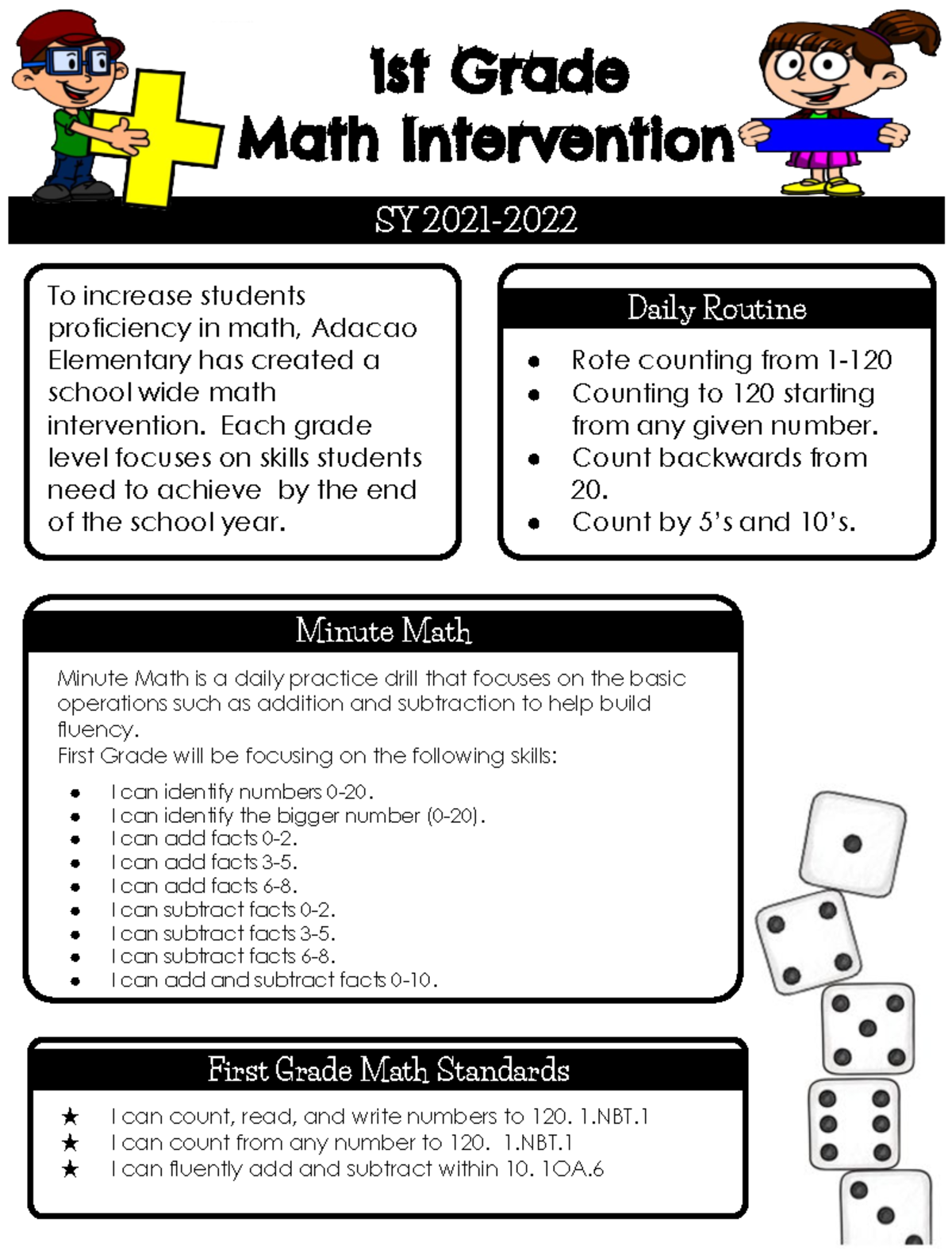 558930076 first grade math intervention - SY 2021- Daily Routine Rote ...