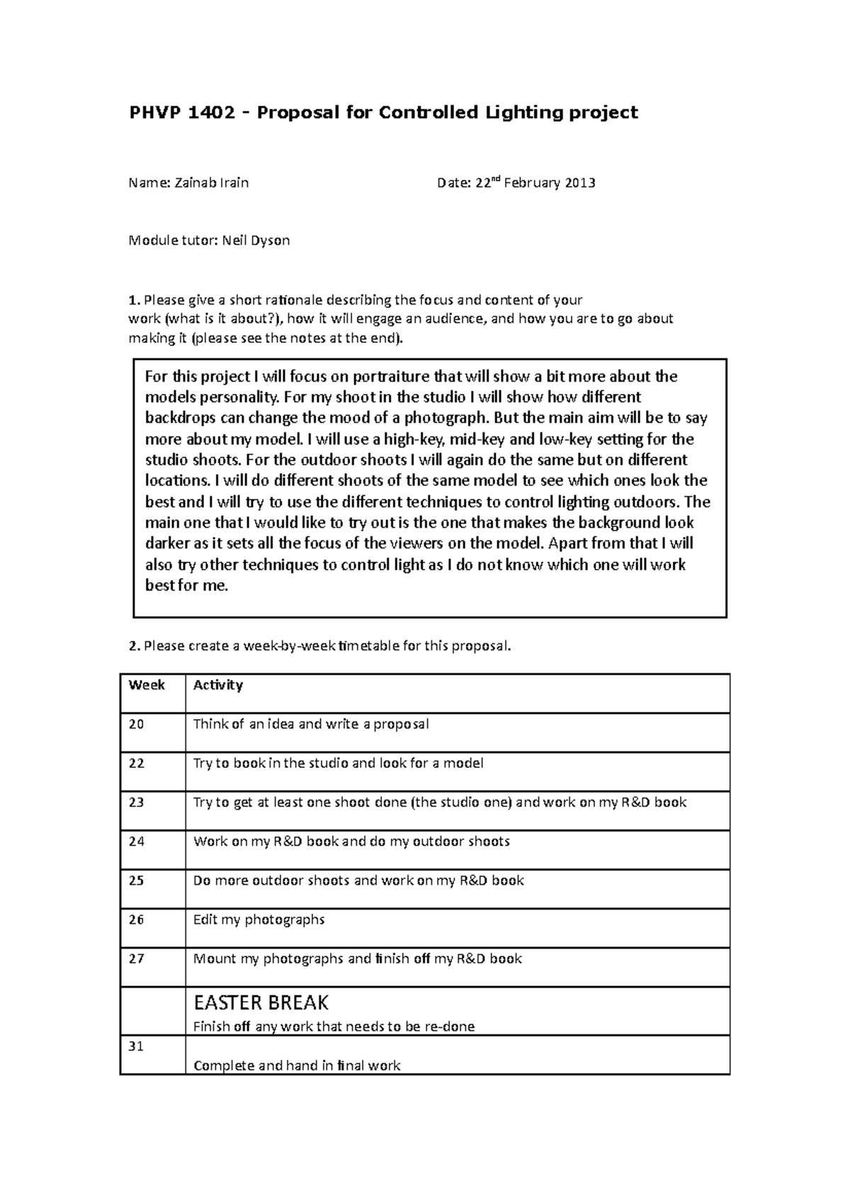 PHVP1402 Proj4 Light Proposal v2 - PHVP 1402 - Proposal for Controlled ...