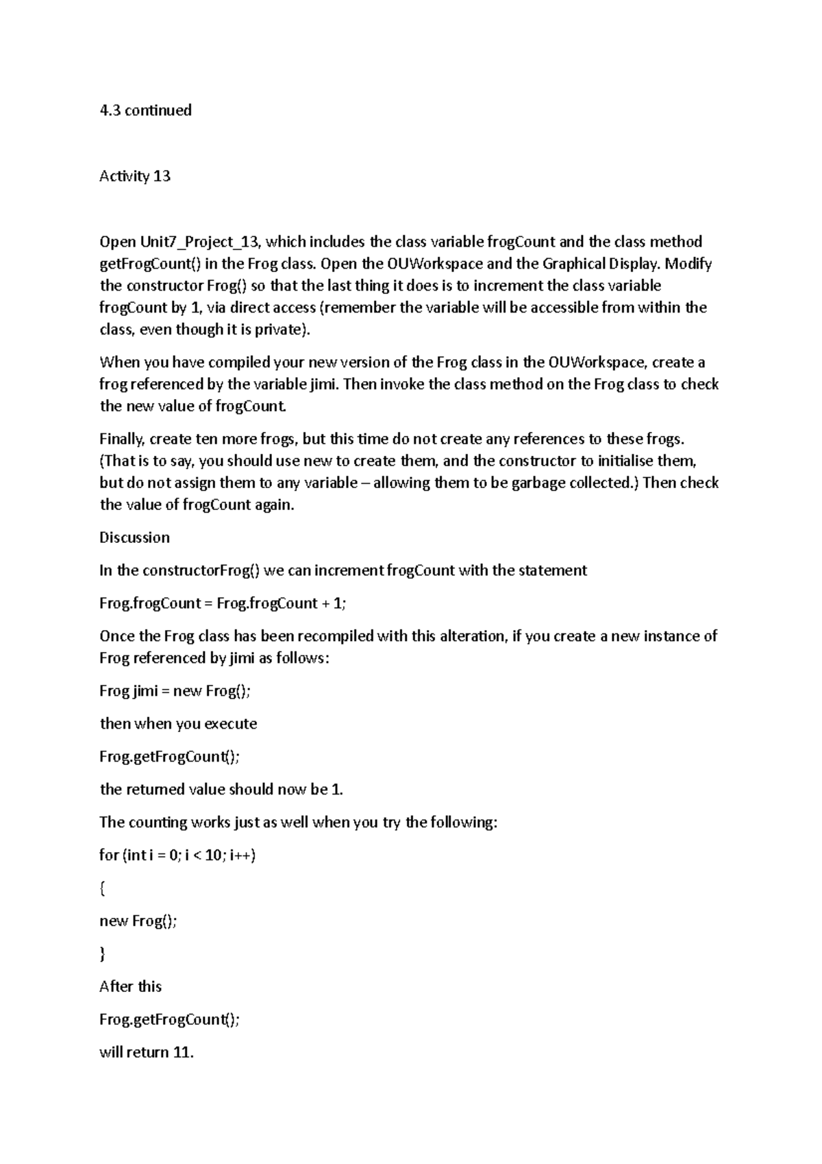 Unit 7 - 4.3 continued - in depth notes from the units in the M250 ...