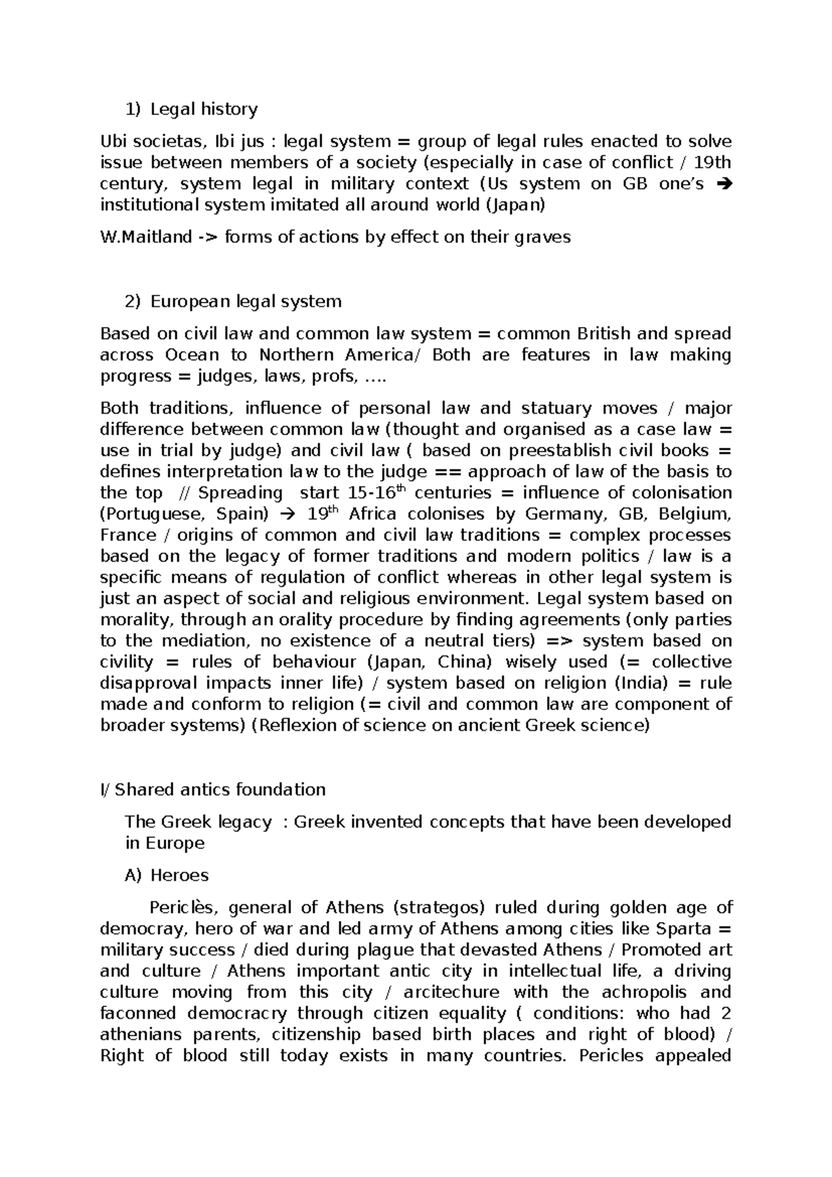 Histoty of European legal system - 1) Legal history Ubi societas, Ibi ...