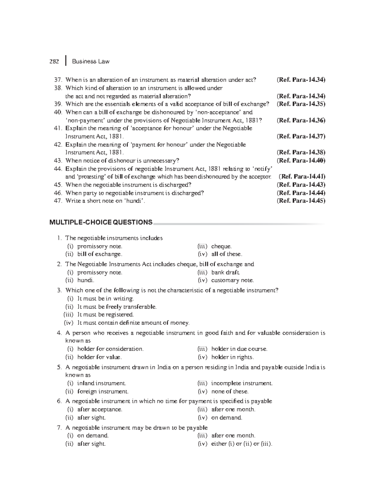 Zlib - n/a - 282 Business Law When is an alteration of an instrument as ...