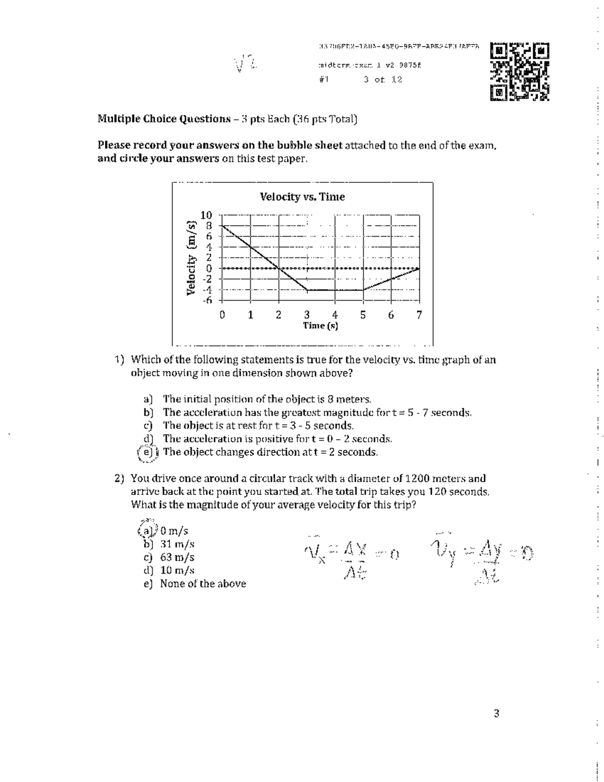 midterm 1 mc w/ solutions - PHYS 101 - Studocu