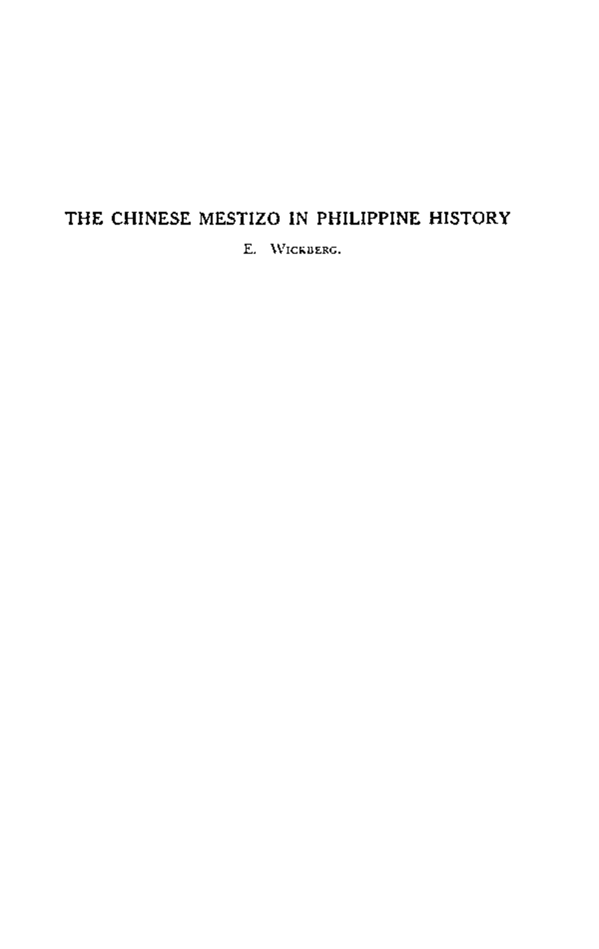 Chinese- Mestizo- by E.Wcikberg - THE CHINESE MESTIZO IN PHILIPPINE ...