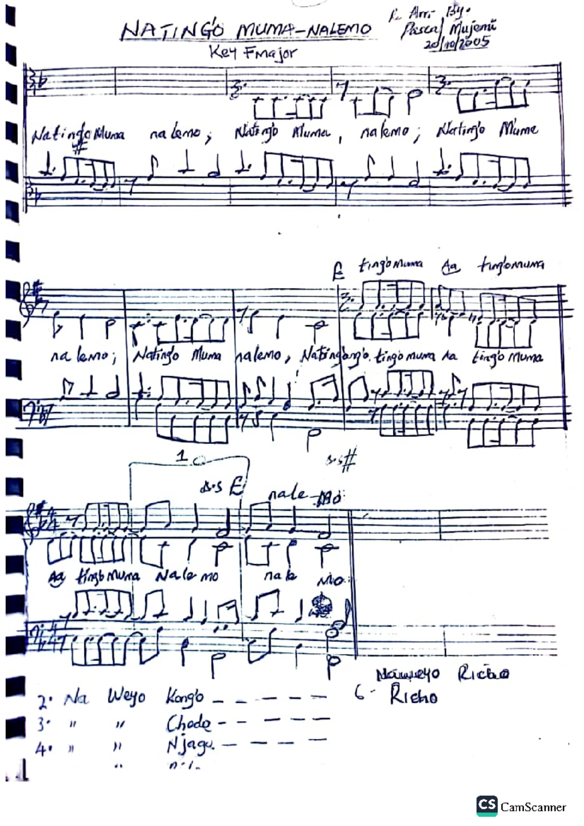 Nating'o Muma Nalemo - Mobile computing - CamScanner - Studocu