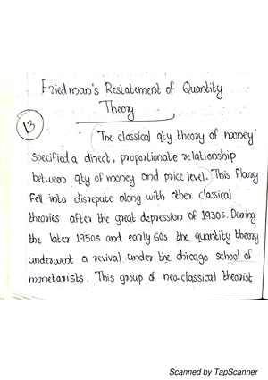WHAT IS Money KAS - Notes - Money supply. MEANING OF MONEY Money is a ...
