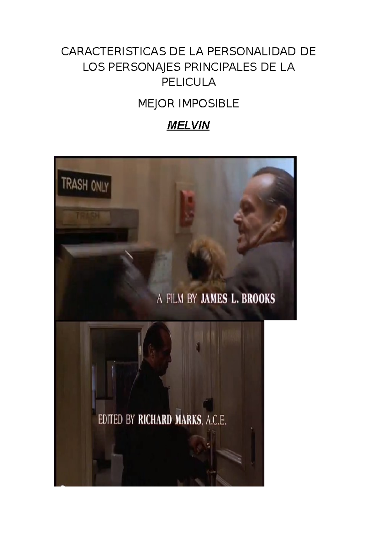 Caracteristicas de la personalidad de los personajes principales de la ...