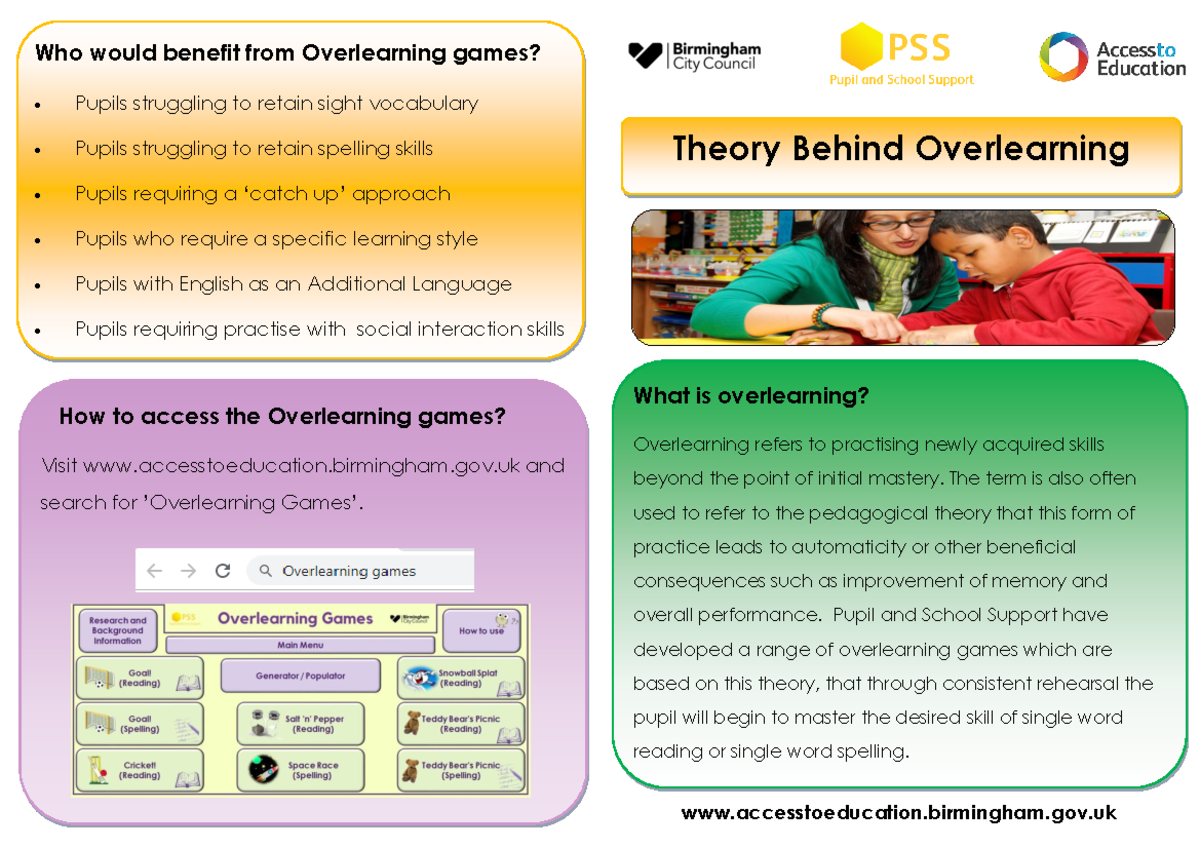Theory Behind Overlearning Quick Read - Who would benefit from ...