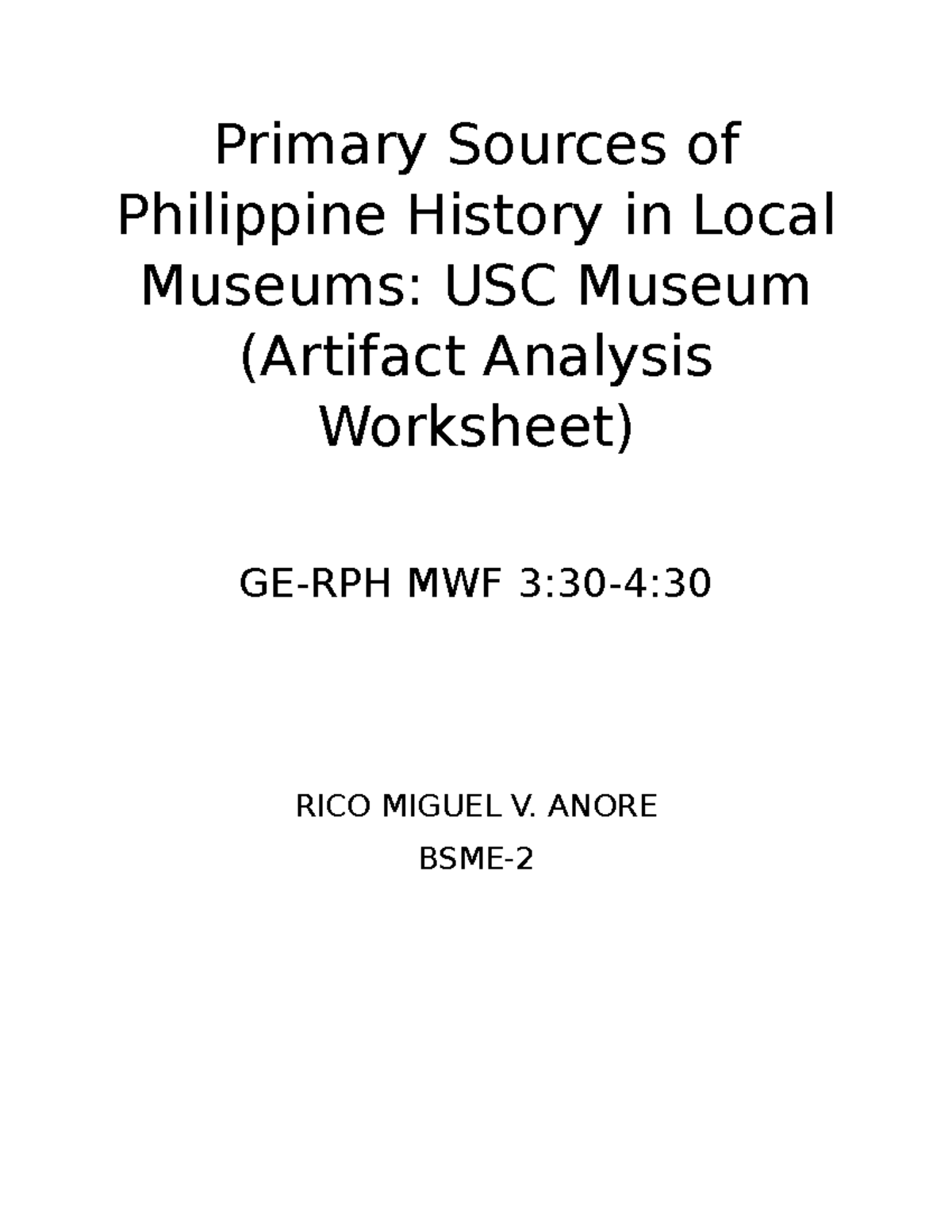 Readings in ph history - Primary Sources of Philippine History in Local ...