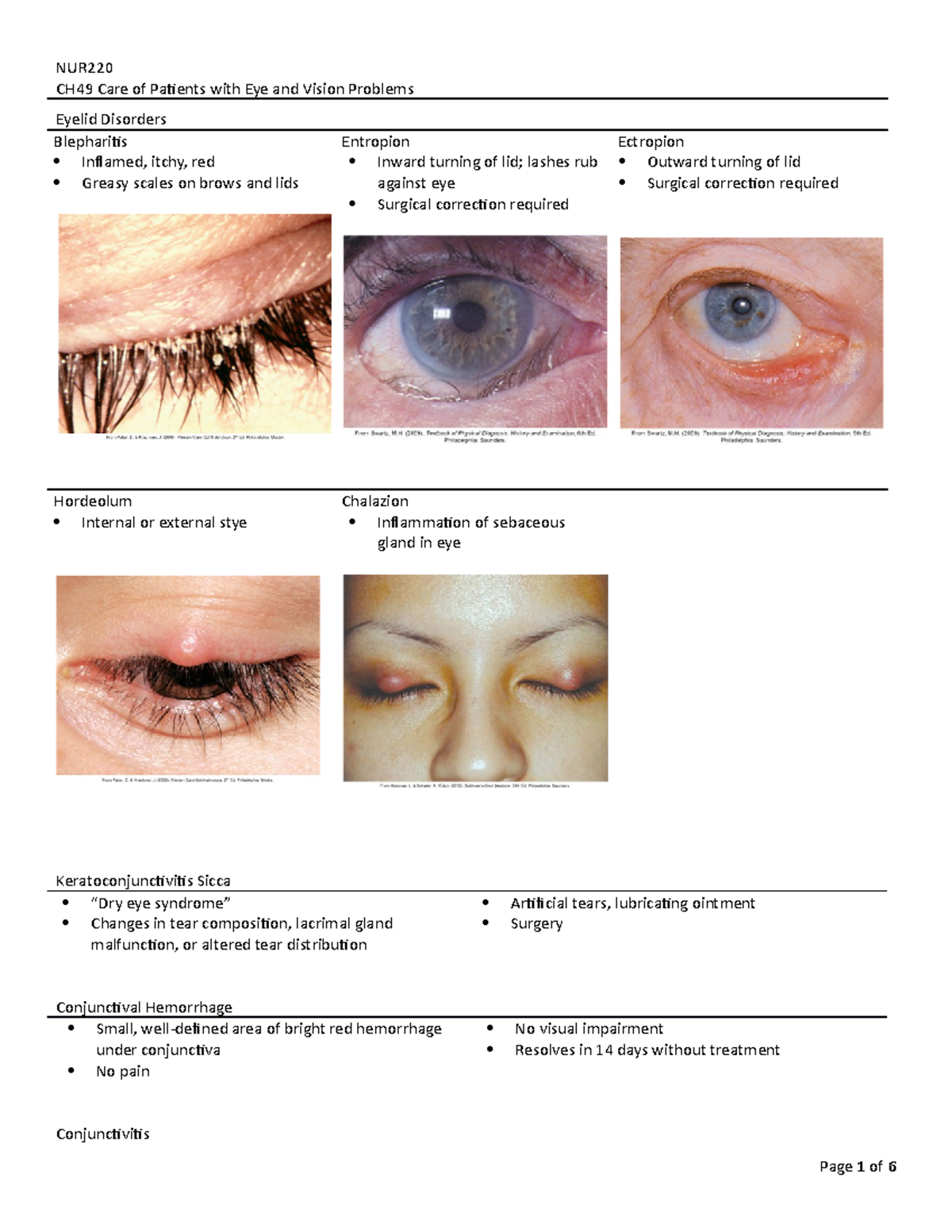 Vision problems chapter notes with illustrations - CH49 Care of ...